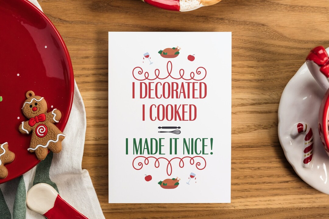 RHONY I Made It Nice Christmas Card Dorinda Medley Housewives - Etsy