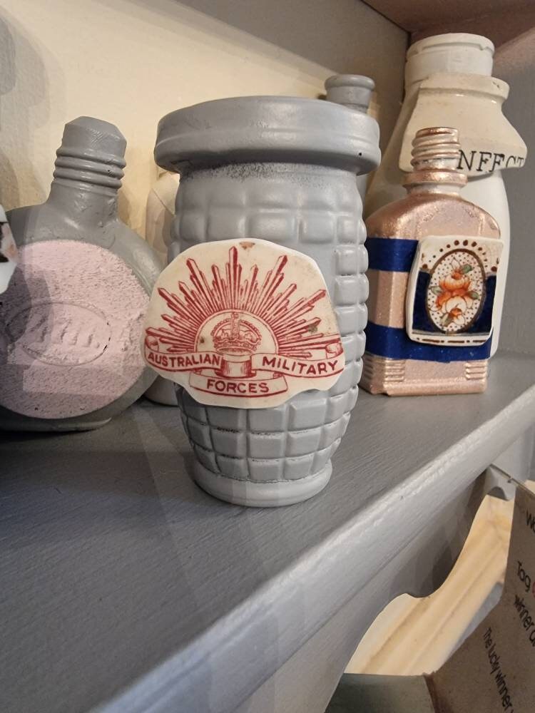 WW1 Austrailian Military Forces Upcylcled Vintage Pottery on Pecks ...