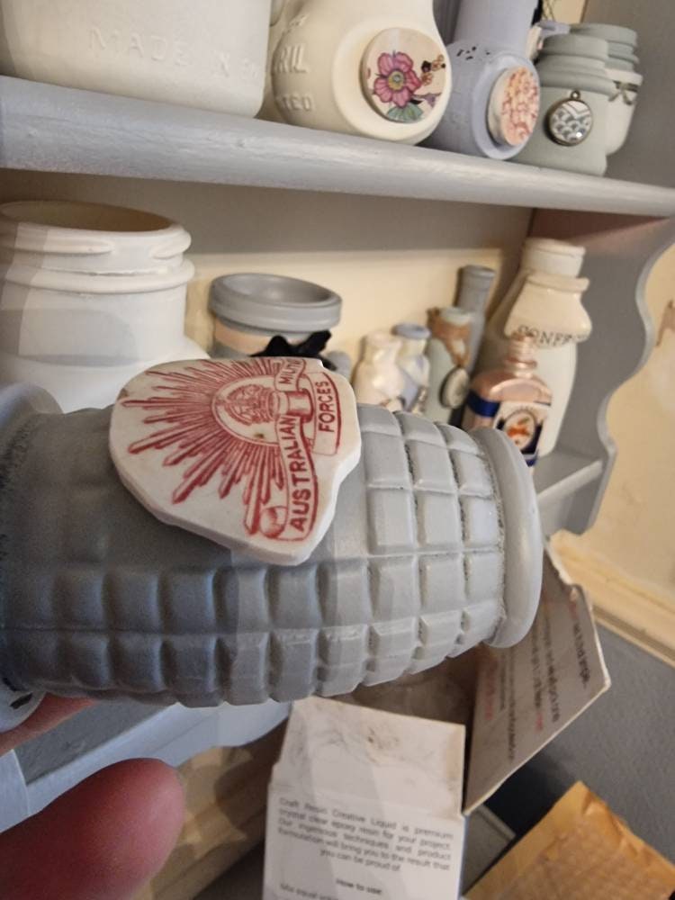 WW1 Austrailian Military Forces Upcylcled Vintage Pottery on Pecks ...