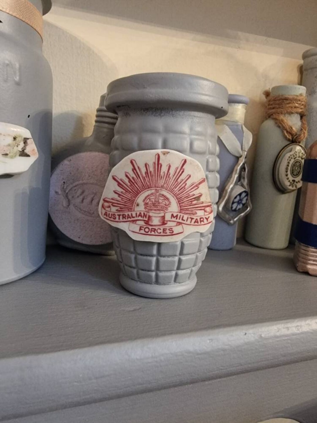 WW1 Austrailian Military Forces Upcylcled Vintage Pottery on Pecks ...