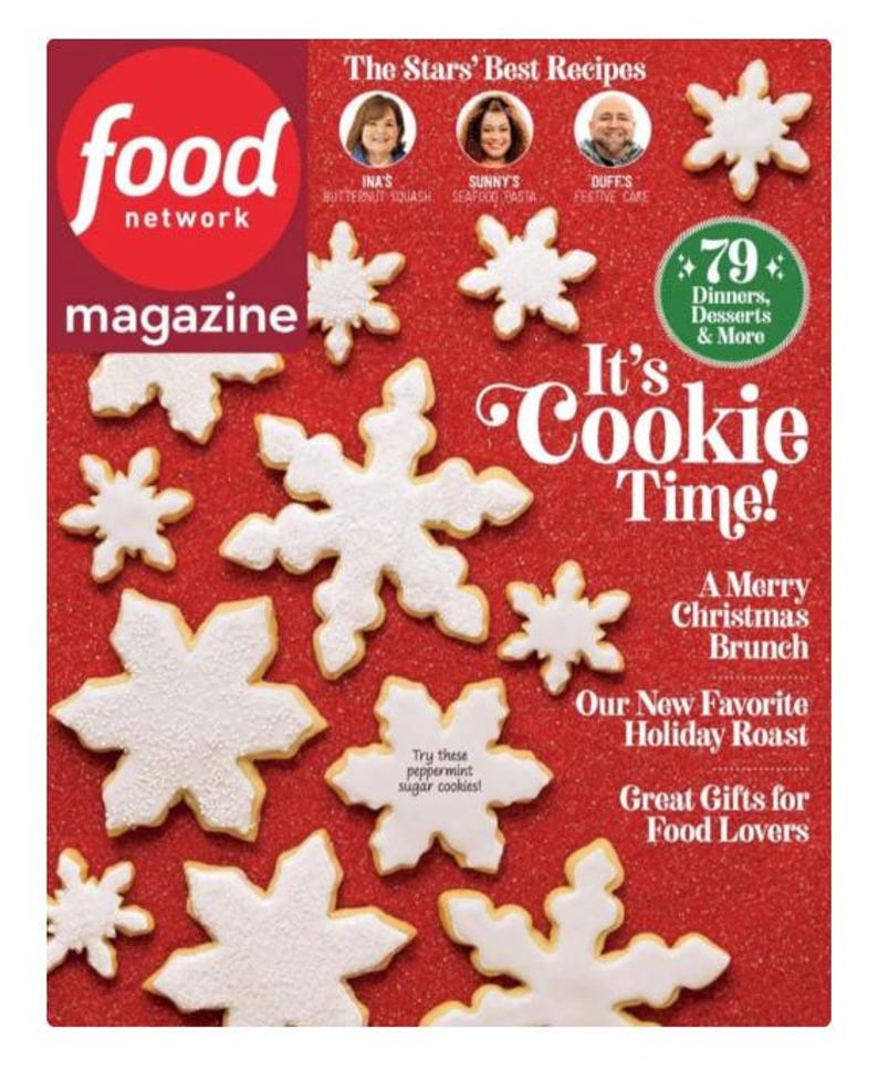 Food Network Magazine Its Cookie Time Holiday Recipe Magazine NEW - Etsy