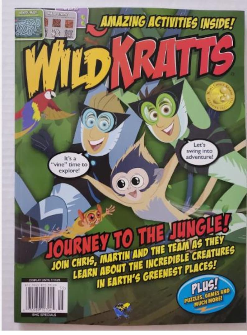WILD Kratts Magazine Journey to the Jungle! Amazing Activities! May ...