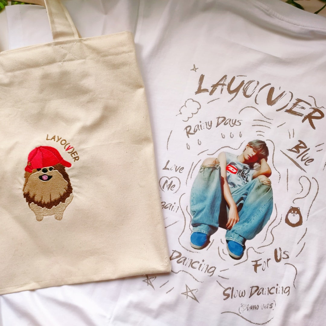 Layover Insipiration Tshirt, Kim Taehyung Tshirt, Thv Tote Bag, Thv ...