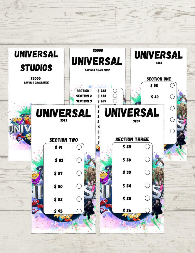 5000 Dollar Savings Challenge | Universal Theme (digital Download) - Etsy