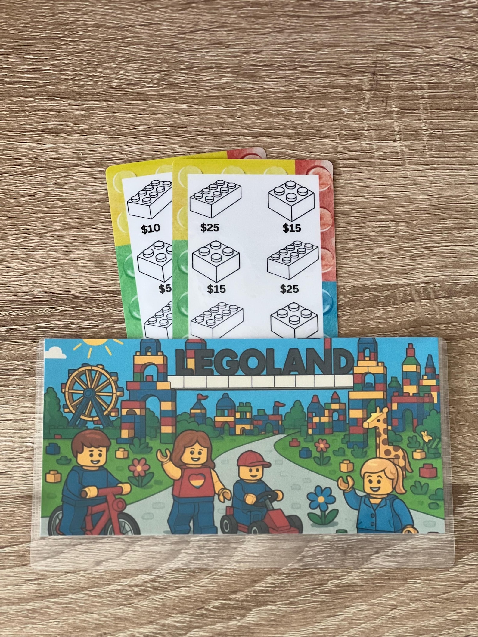 Legoland Savings Challenge: Laminated Tracker With Envelope - Etsy