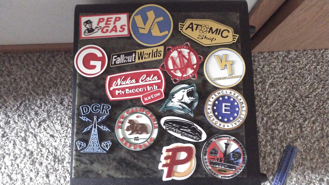 Fallout Logos Kitchen Magnet Bundle Bethesda Fallout 4 76 New Vegas ...