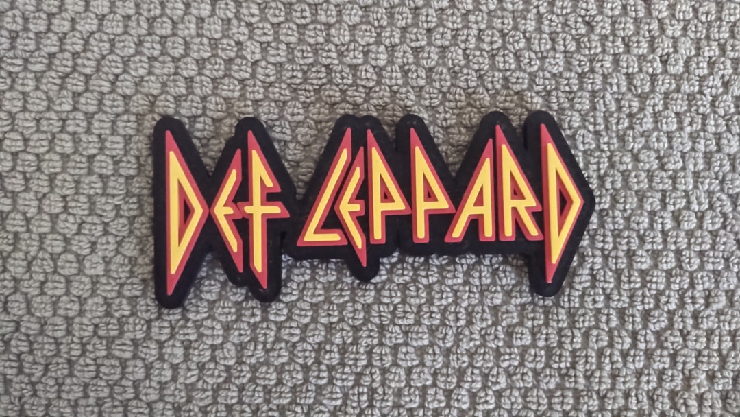 Def Leppard Name Logo Kitchen Refrigerator Magnet Rock and Roll Classic ...