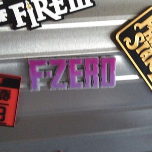 F-zero Logo Kitchen Magnet F Zero NES SNES Sega Genesis N64 - Etsy