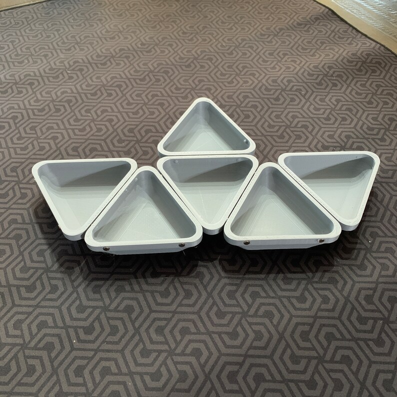 6 Triangular Magnetic Game Tray Set - Etsy