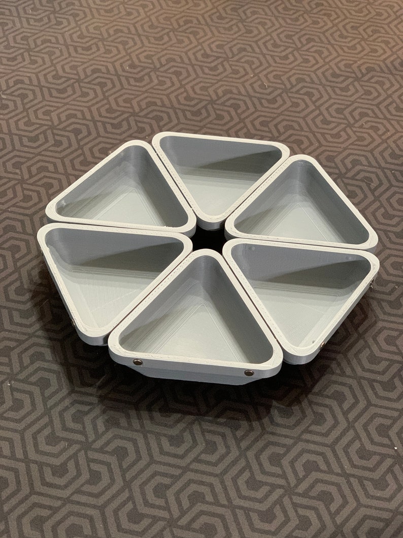 3D Printing Files for Triangular Magnetic Game Tray - Etsy