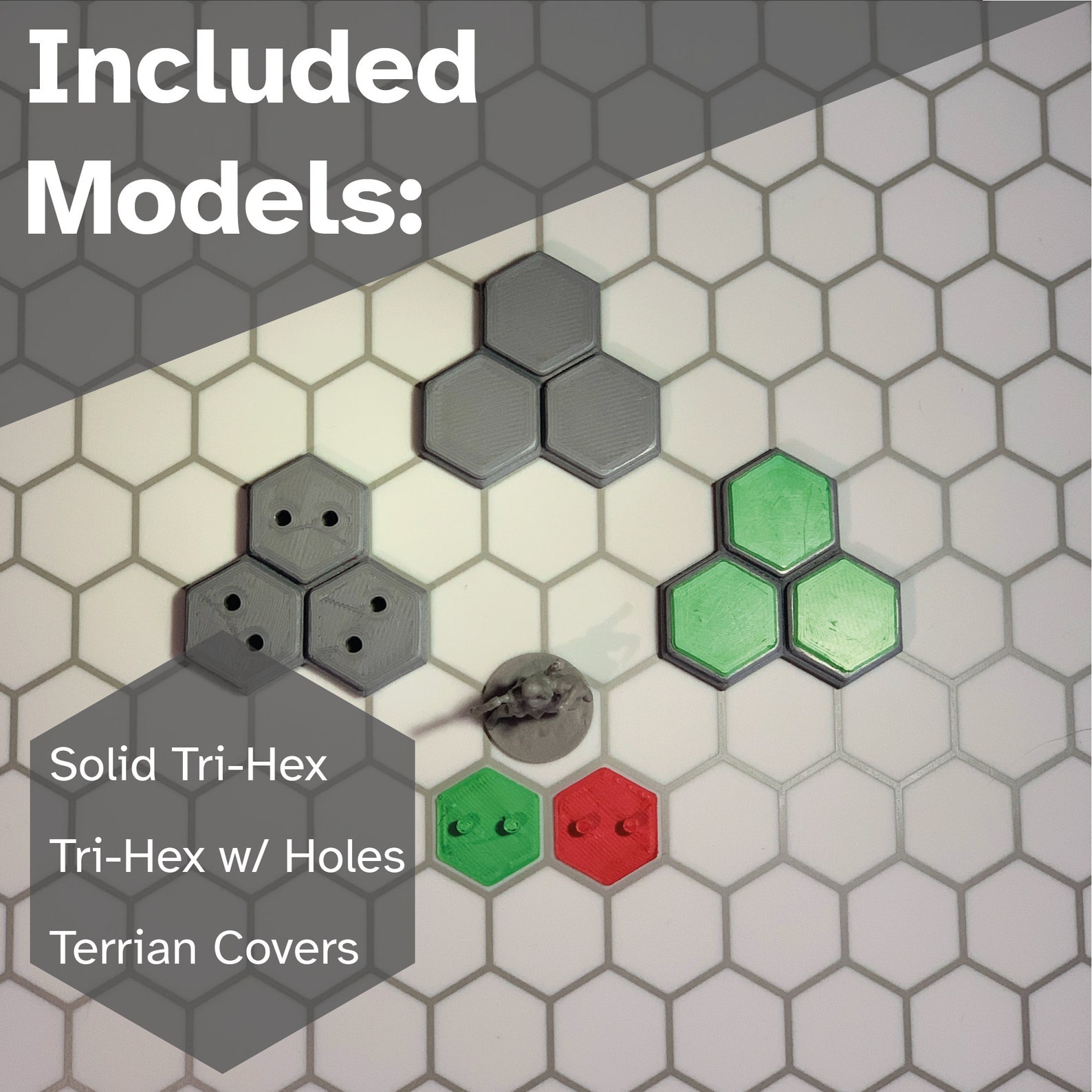TTRPG Modular Hex Grid - 3D Printing Files - Etsy
