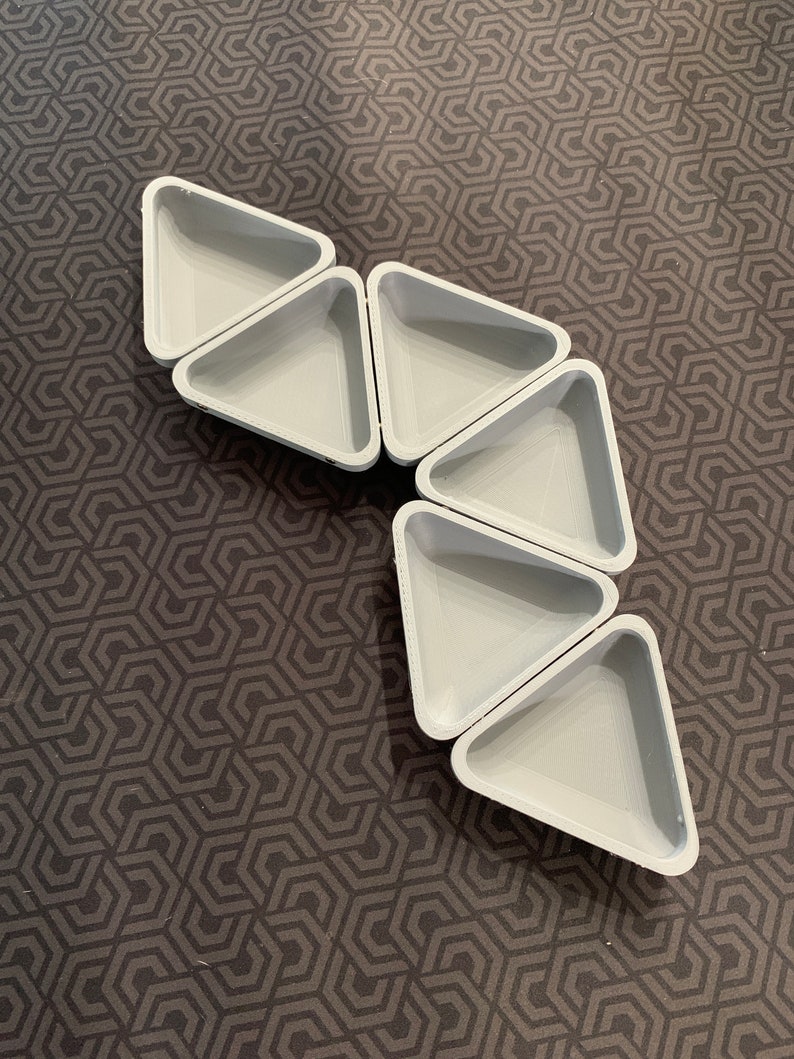 3D Printing Files for Triangular Magnetic Game Tray - Etsy