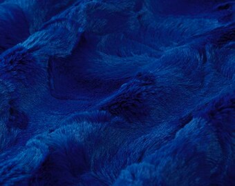 Royal Blue Fur Fabric - Etsy