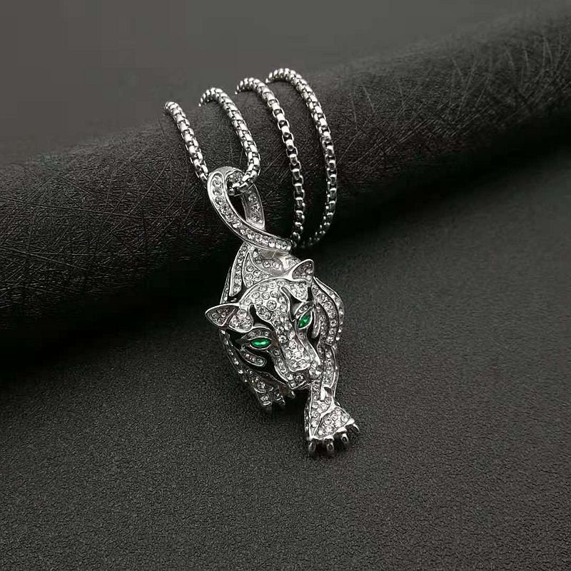 Stainless Steel Leopard Head Necklace Leopard Claw Pendant - Etsy UK