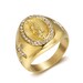 14K Gold Plated Virgin Mary Ring, Stainless Steel Mother Mary Ring ...