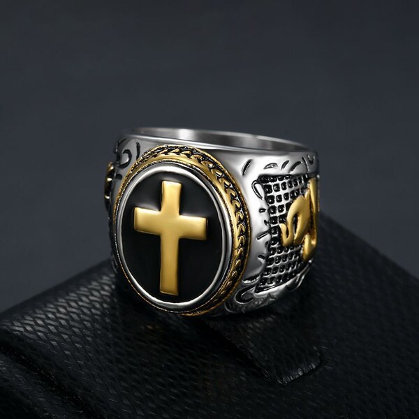 Cross Ring - Etsy