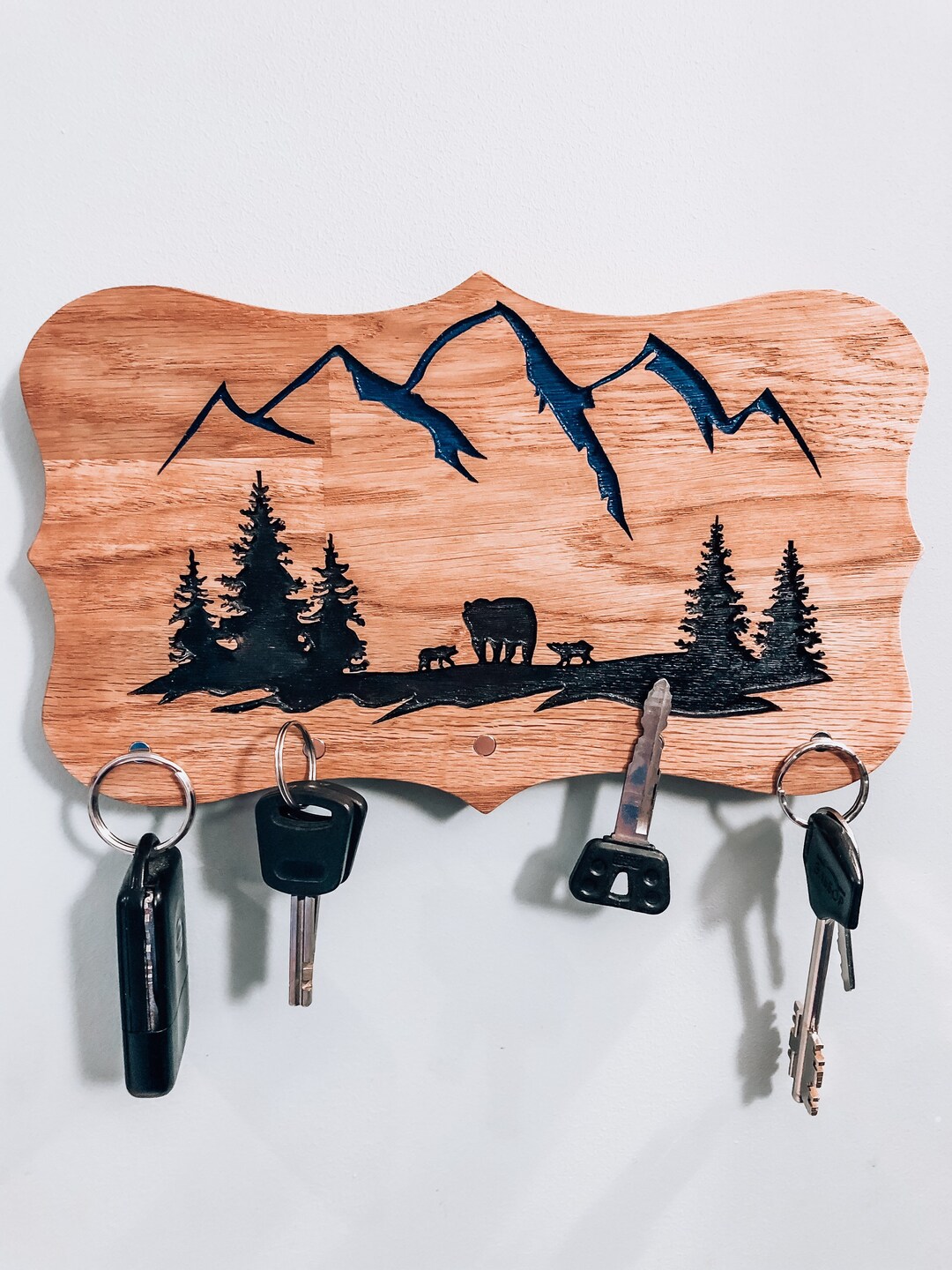 Keys With Magnets, Key Holder, Gift for Hunters, Magnetic, Bear Key ...