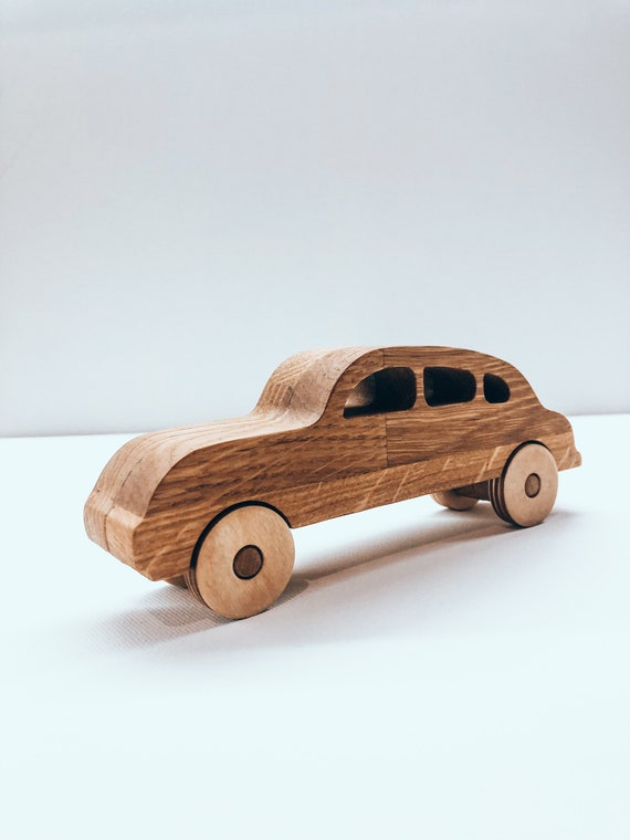 Coche retro de madera / coche de madera vintage / coche de | Etsy