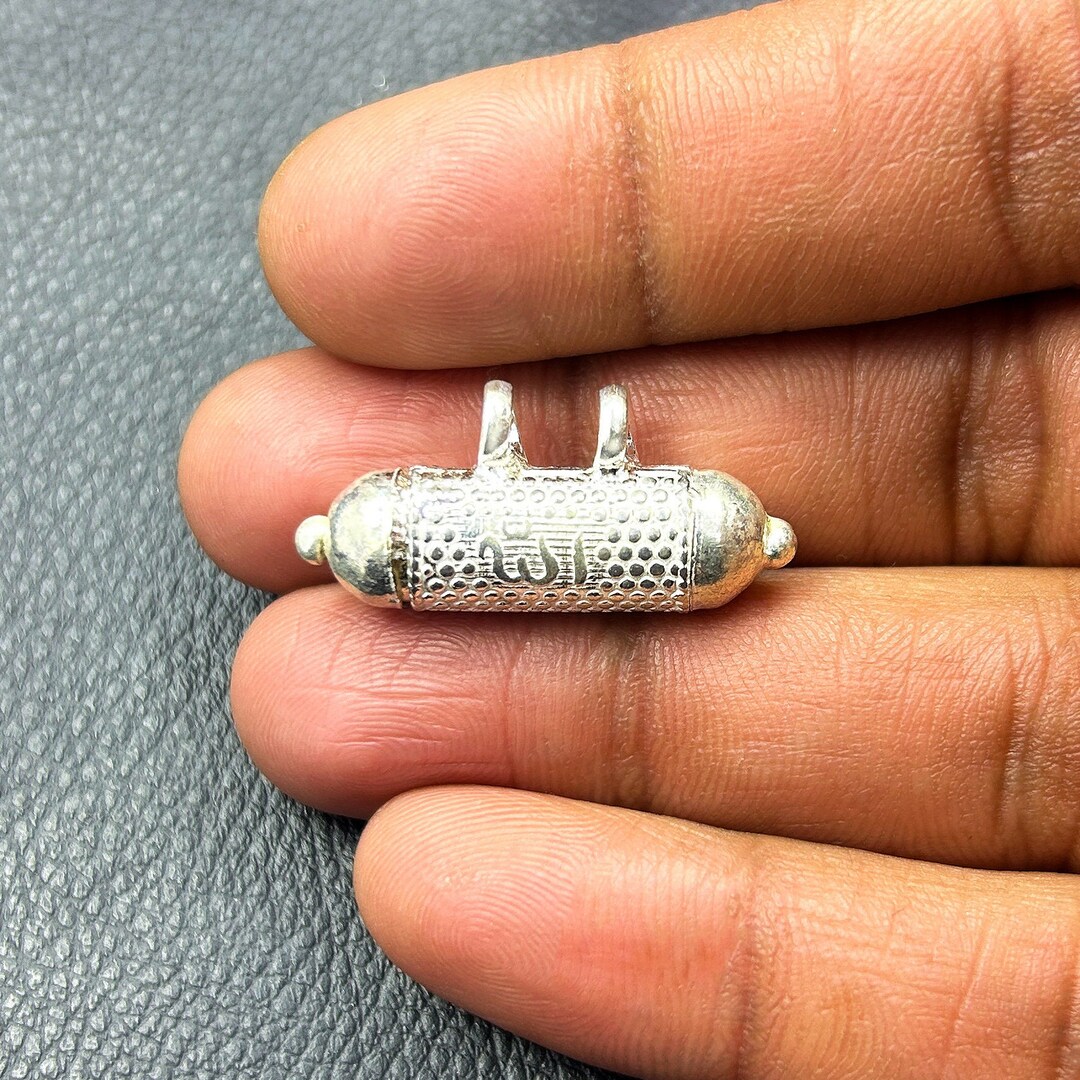 Islamic Taweez, Silver Kavach Taweez, Muslim Amulet Locket, Allah ...