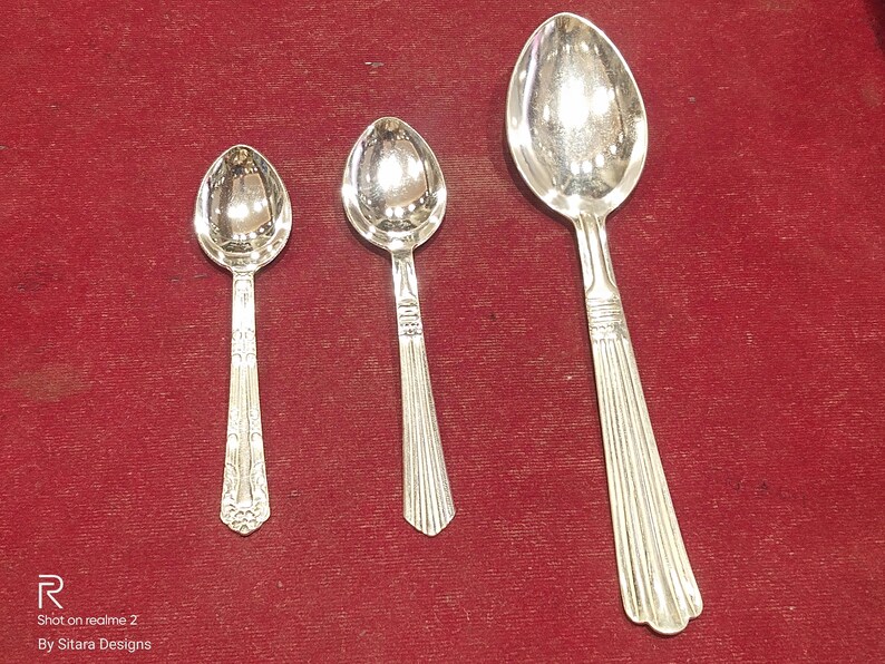 Sterling Silver Flatware, Fine Silver Dining, Silver Table Spoon, Kids Serving Spoon, Silver ...