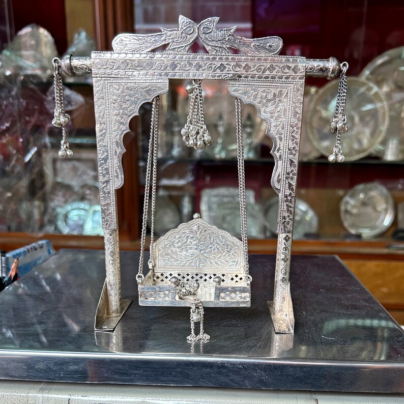 925 Sterling Silver Bal Gopal Jhula, Child Krishna Palana, Little ...