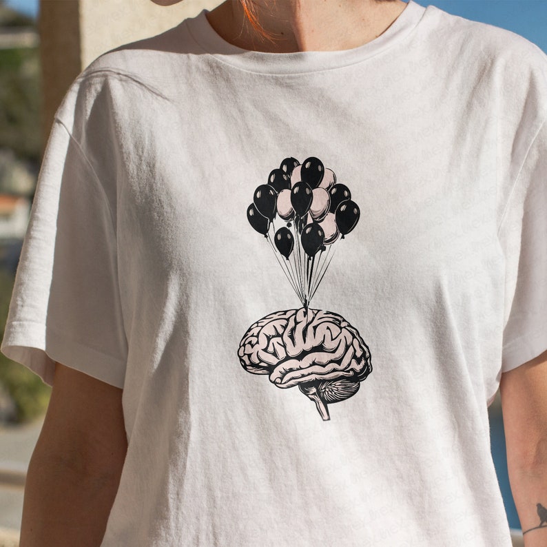 Brain Balloons - Creative Brainstorming Illustration PNG Digital ...