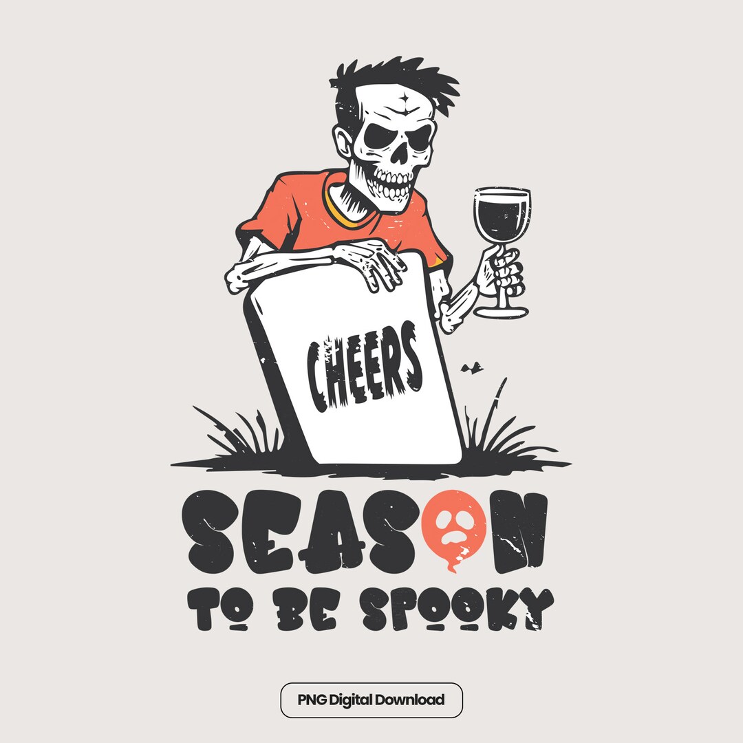 Cheers Skeleton Halloween Graphic PNG T-shirt Design PNG Digital ...