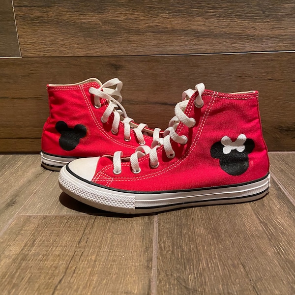 Mickey Mouse Converse - Etsy