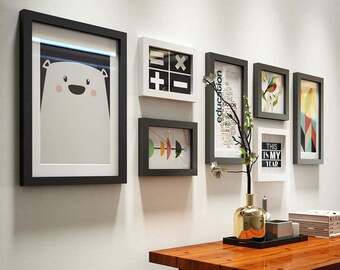 Photo Picture Wall Frame Set Gallery Modern 15 | Etsy