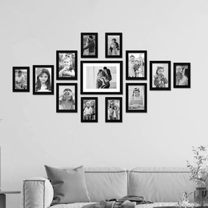 GALLERY WALL Wall Art Décor Set of 13 Frames Black Frames Picture ...