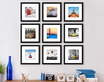 Square Black Frames - Etsy