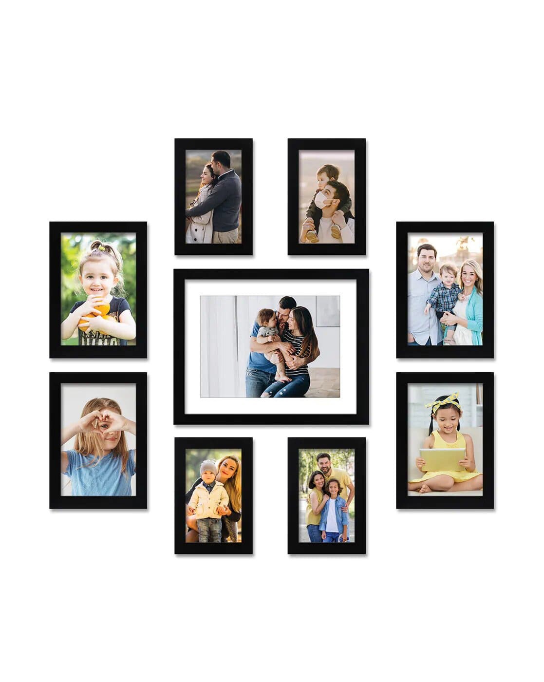 Photo Picture Wall Frame Set Gallery Modern 9 Photo Frames - Etsy