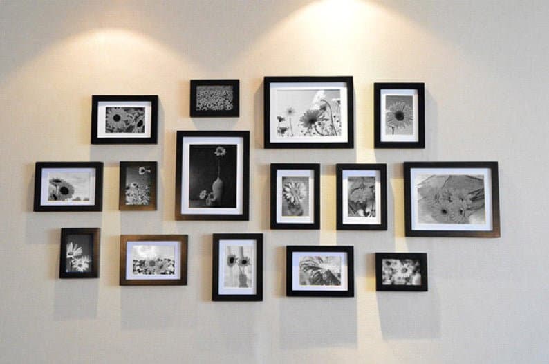 Photo Picture Wall Frame Set Gallery Modern 15 | Etsy