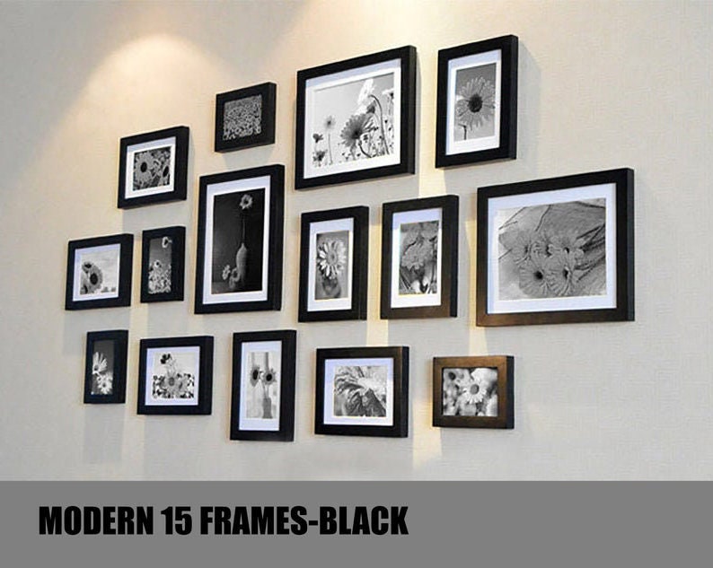 Photo Picture Wall Frame Set Gallery Modern 15 | Etsy