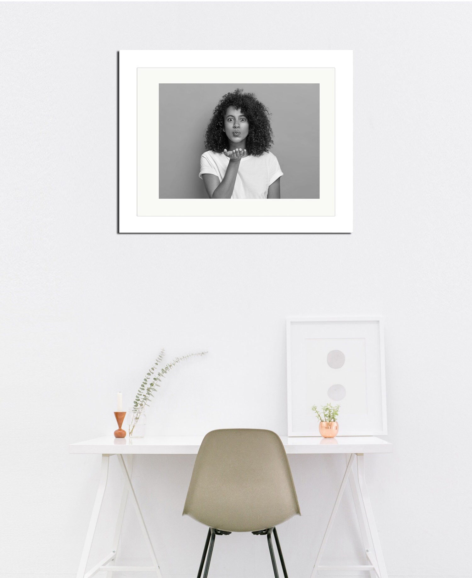 Contemporary, Modern White Picture Frame, 2cm Wide, Amazon Frames Thin ...