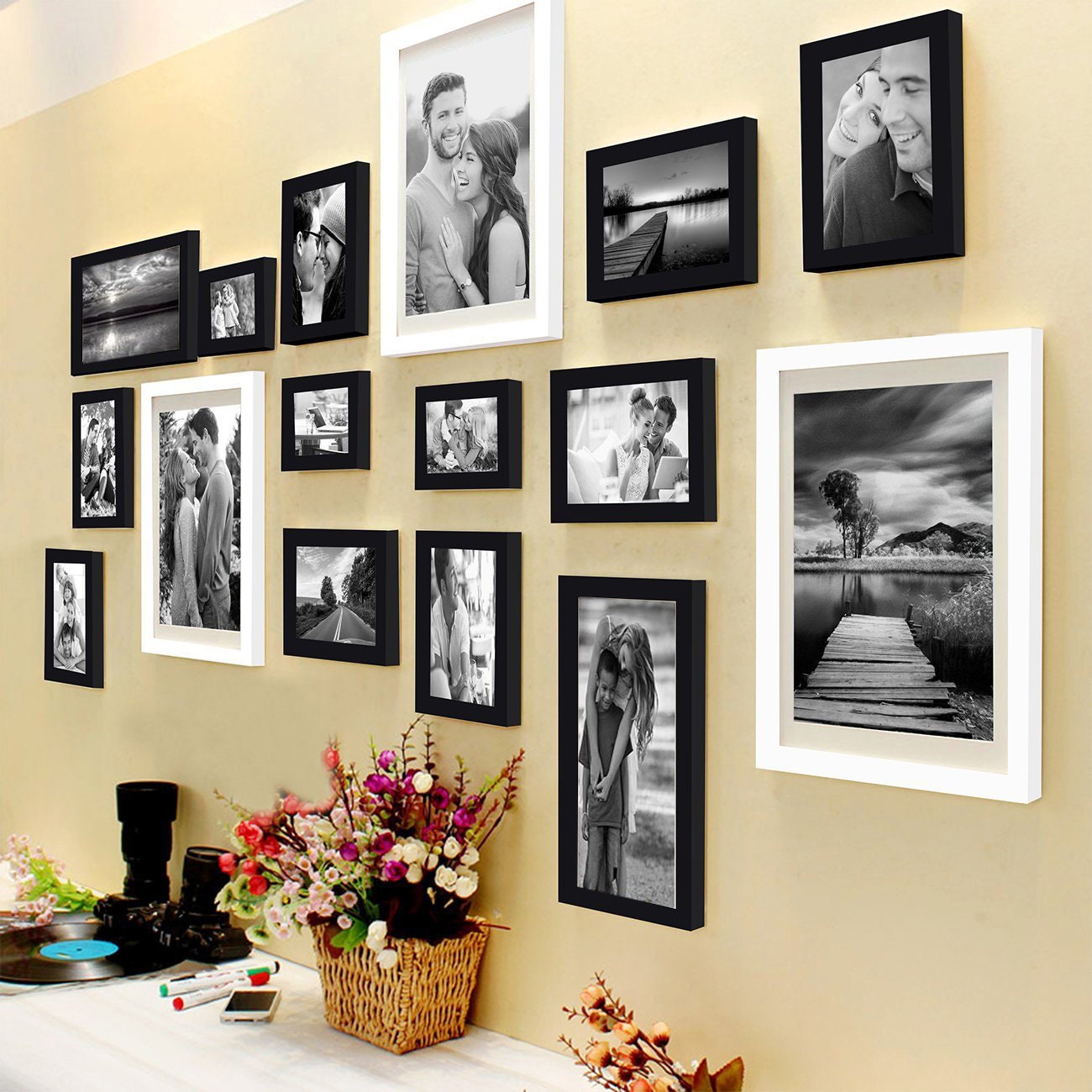 Photo Picture Wall Frame Set Gallery Modern 16 - Etsy