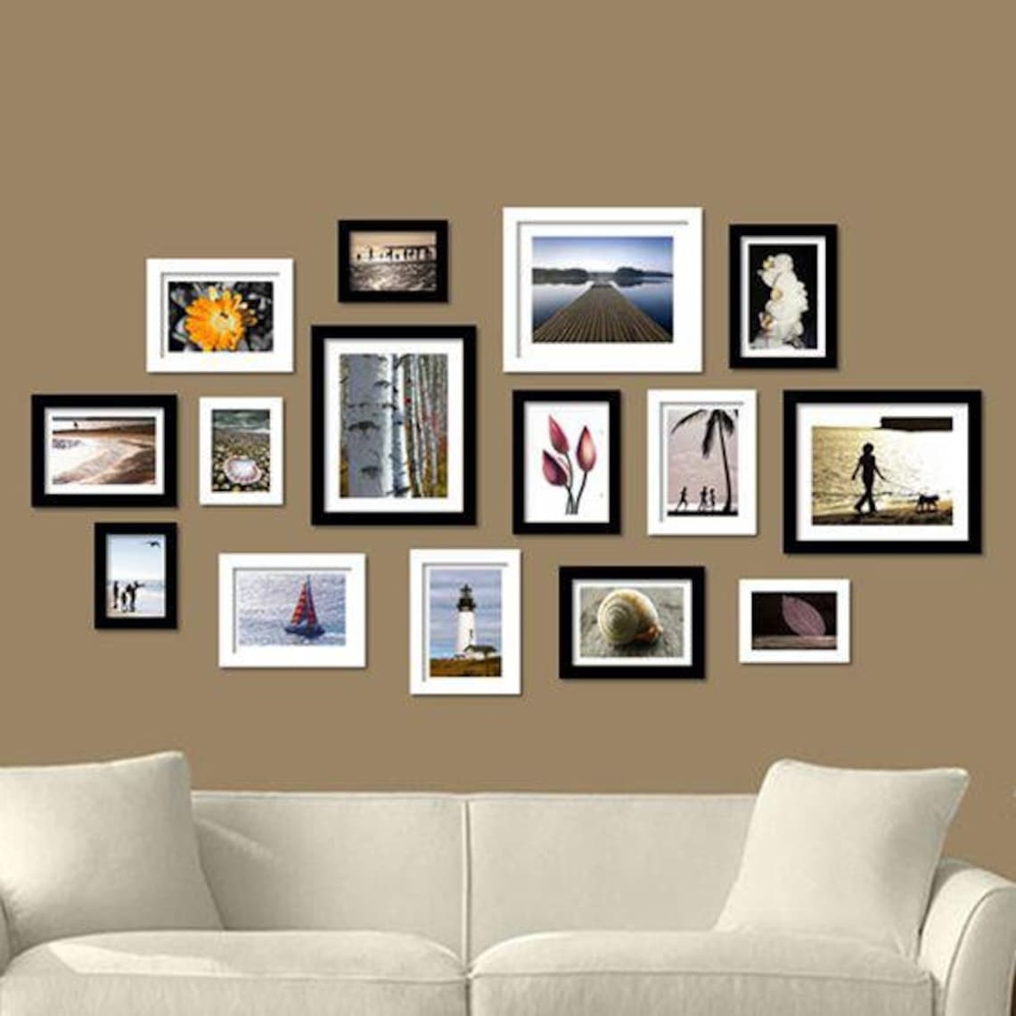 Photo Picture Wall Frame Set Gallery Modern 15 - Etsy