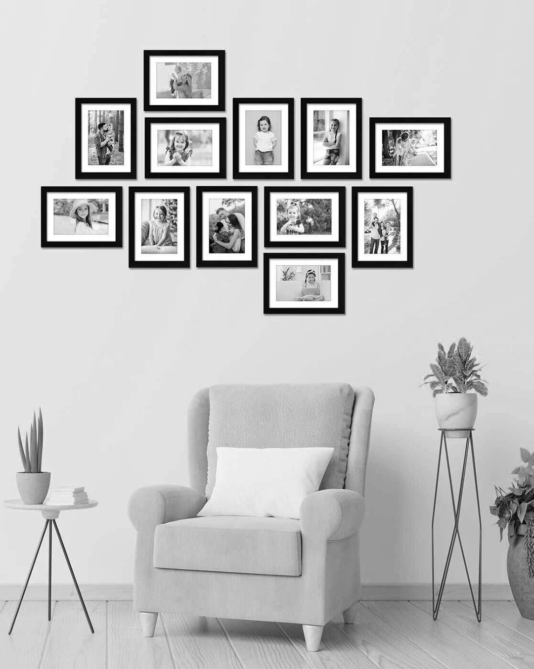 Photo Picture Wall Frame Set Gallery Modern 12 - Etsy