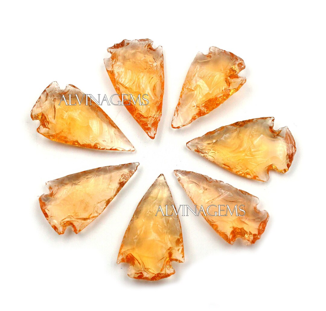 Yellow Citrine Crystal Arrowhead, Citrine Arrowhead, Citrine Crystal ...