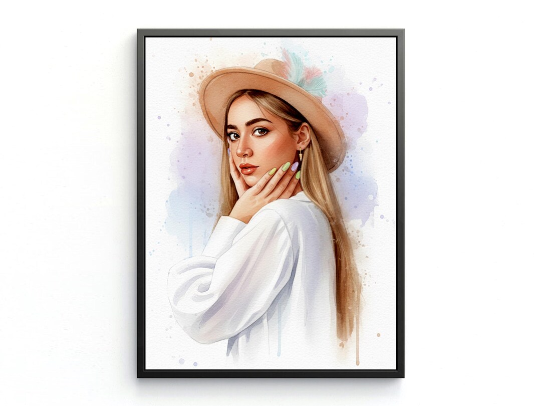 Custom Watercolor Portrait From Photo | Personalized Digital Painting ...