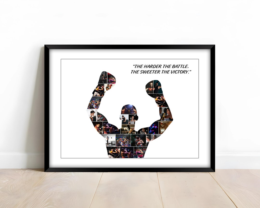 Boxing Photo Collage Gift, Boxing Personalised Gift, Boxing Unique ...