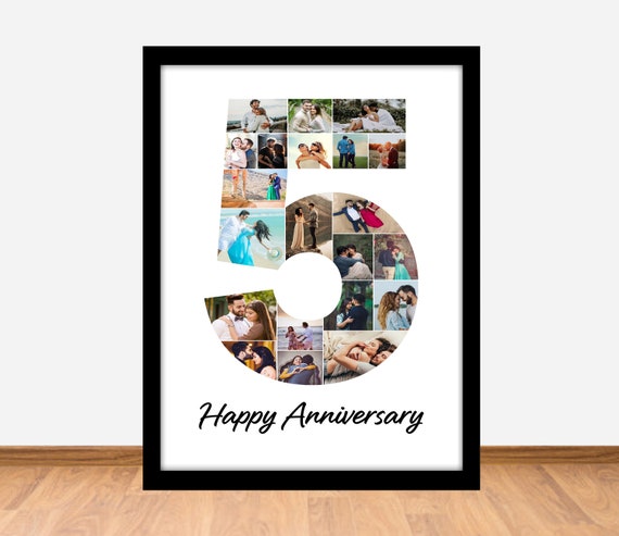 Other Assemblage Mixed Media & Collage Custom fifth anniversary gift ...