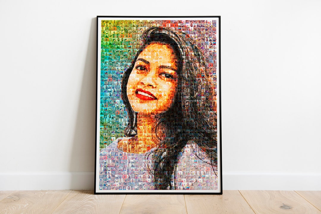 Custom Mosaic Photo Art, Photo Collage From Your Photos, Personalized ...