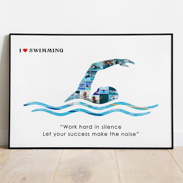 Swimmer Photo Collage - Etsy