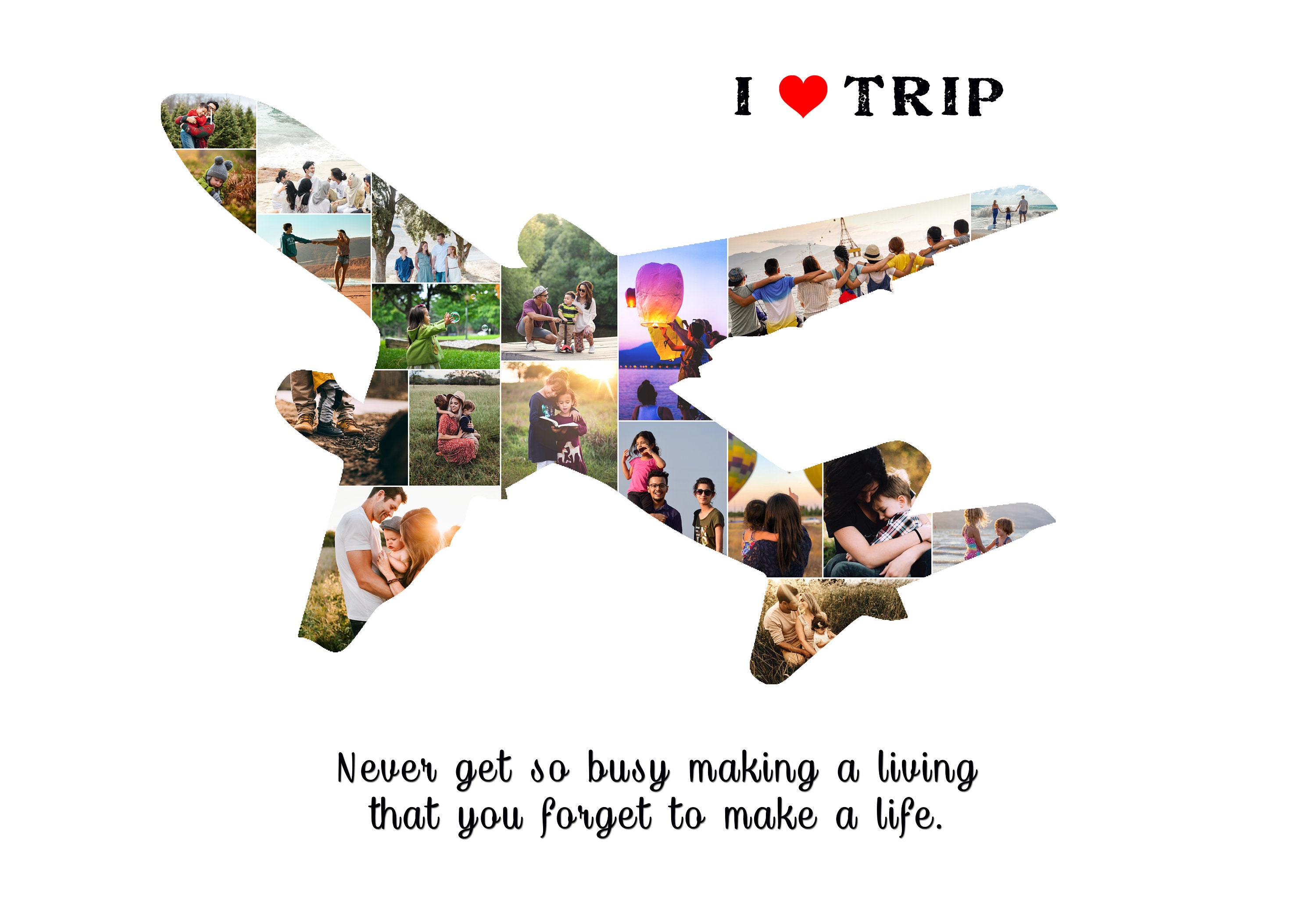 Airplane Photo Collage, Airplane Gifts, Airplane Party Decorations ...