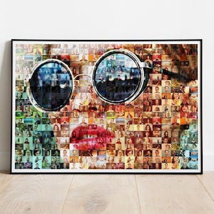 Photo Collage From Your Photos, Custom Mosaic Photo Print, Personalized ...