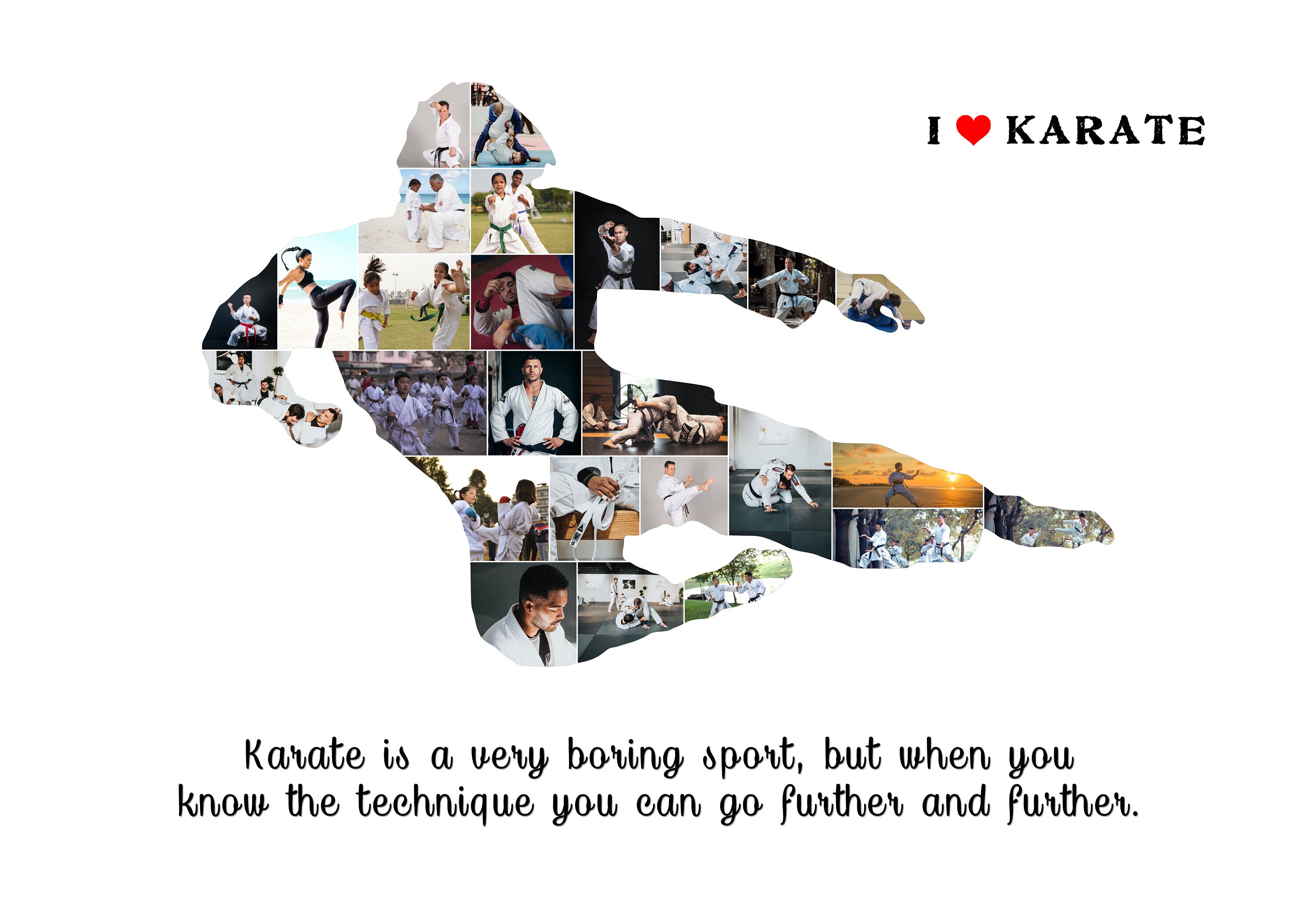 Karate Photo Collage, Judo Photo Collage, Karate Teacher Collage ...