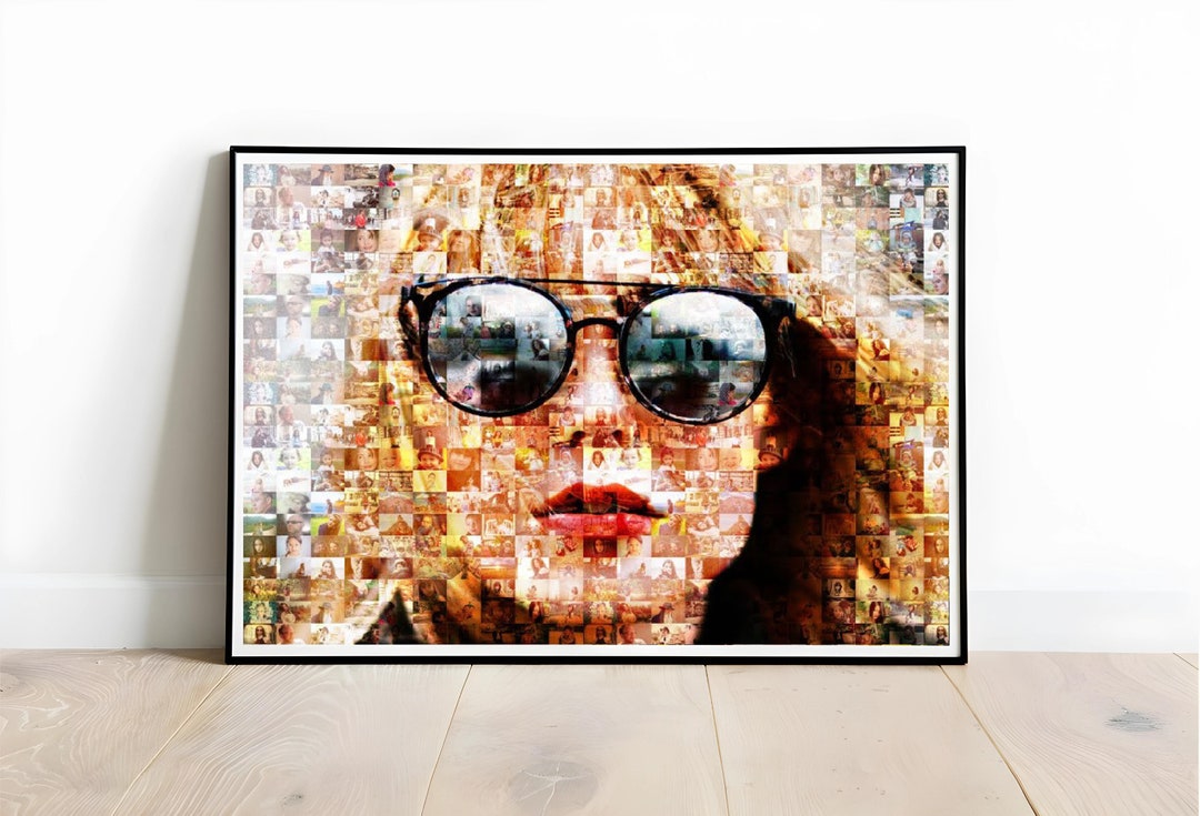 Photo Collage From Your Photos, Custom Mosaic Photo Print, Personalized ...