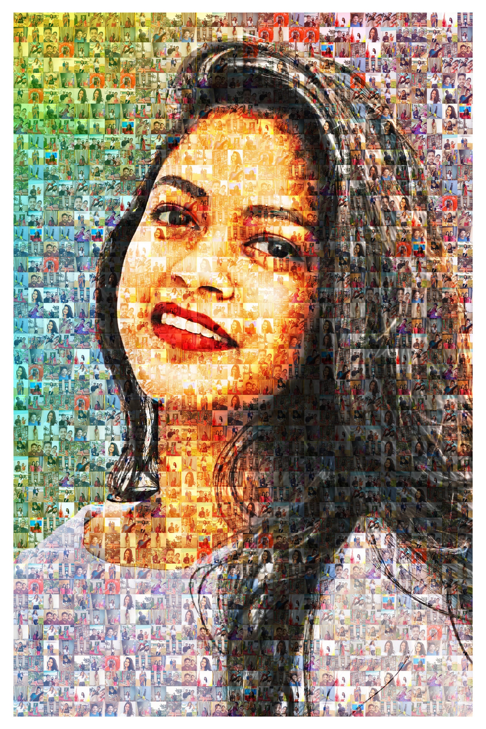 Custom Mosaic Photo Art, Photo Collage From Your Photos, Personalized ...