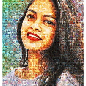 Custom Mosaic Photo Art, Photo Collage From Your Photos, Personalized ...